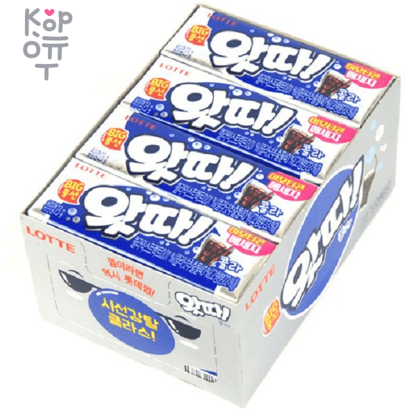 LOTTE WHATTA Big Bubble Gum Cola - Жевательная резинка со вкусом Колы ...