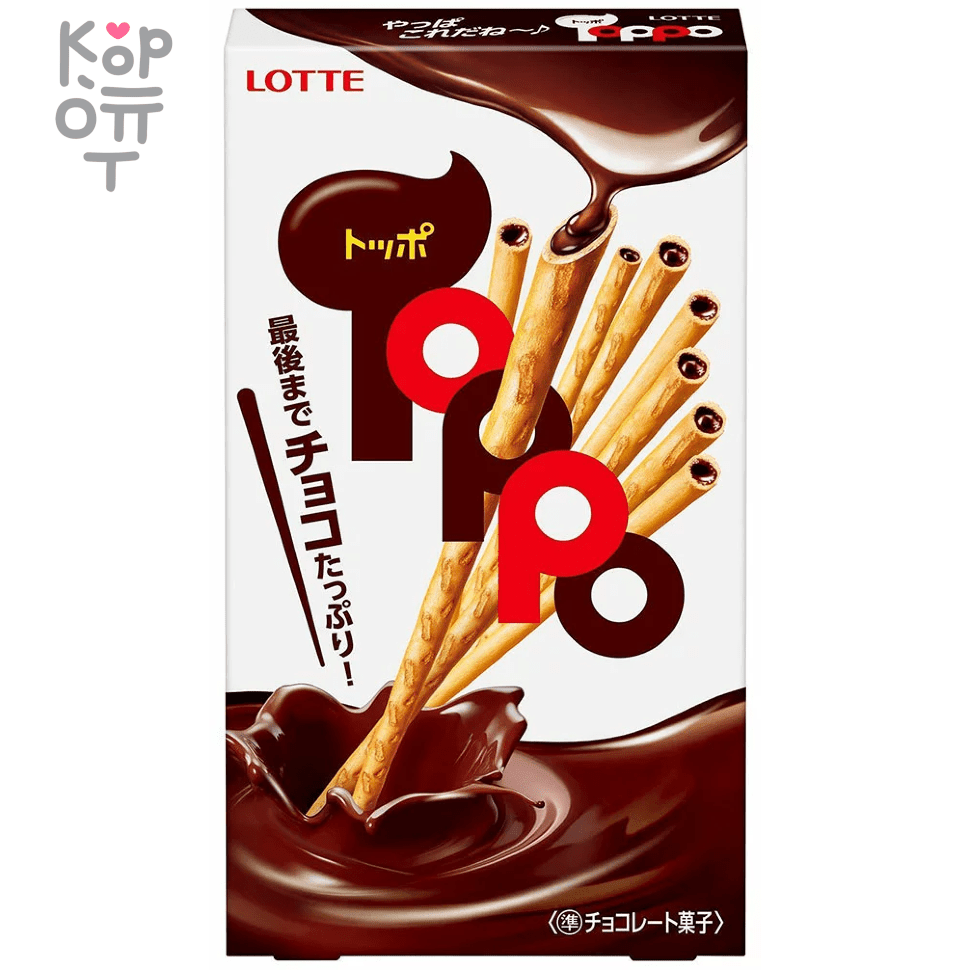Lotte Toppo Chocolate Sticks - Палочки бисквитные "ТОППО" с шоколадной ...