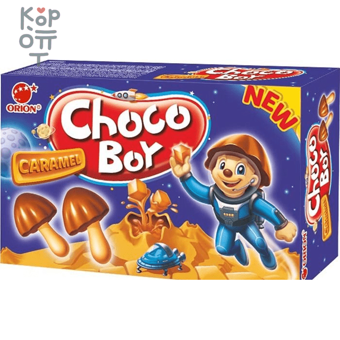Orion Choco Boy Caramel - Печенье Чоко Бой Карамель, 45гр. по цене 1 ...